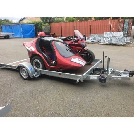 Remorque Abaissable 36830 Plateau simple essieu Freiné