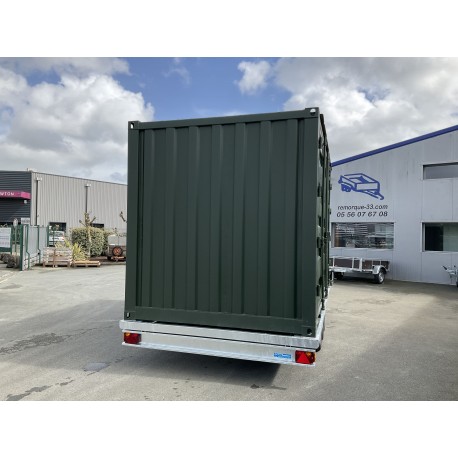 Remorque porte conteneur