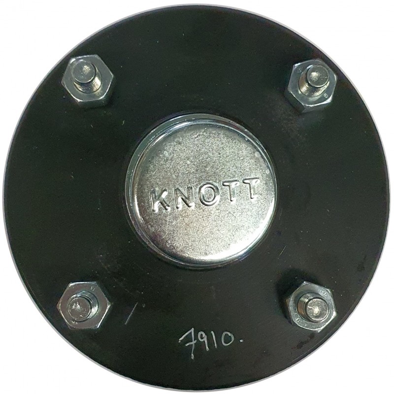Moyeu complet 500kg KNOTT 4T115 roulements coniques - Accessoires Remorques