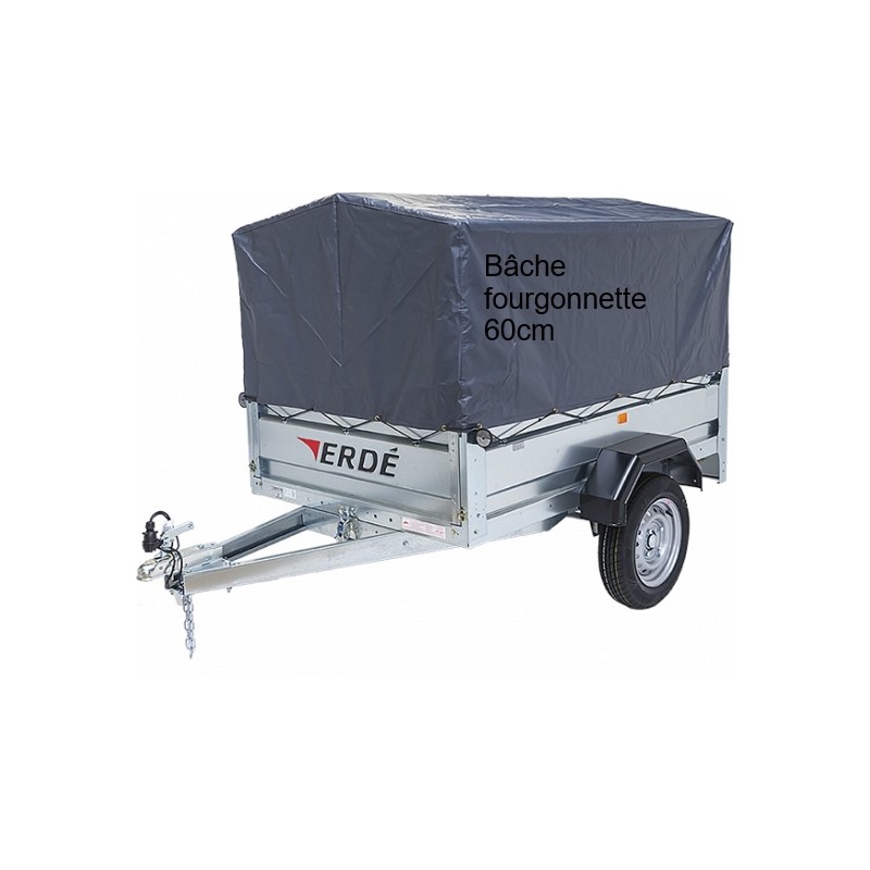 Bâche FOURGONNETTE ERDE 150 à 158 - 143/148 AVEC armature